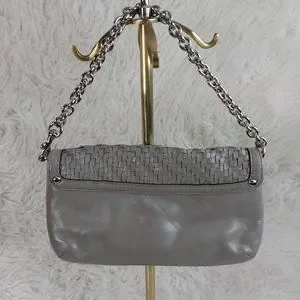 Coach | Bags | Coach Kristin Womens Weaving Elephant Gray Chain Strap ...